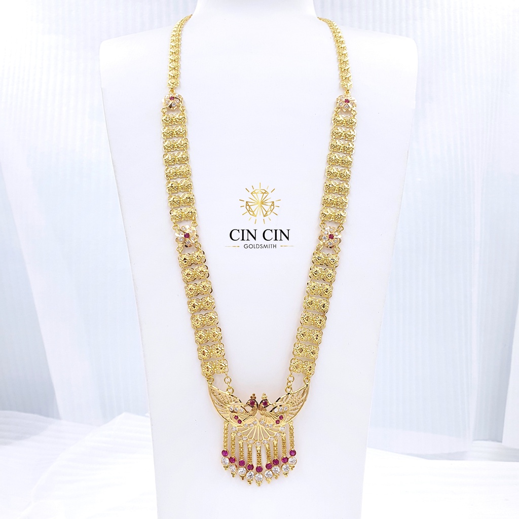 916 Gold - Chain - Malai Panjang- 24.23g/68cm - ECF | Shopee Malaysia