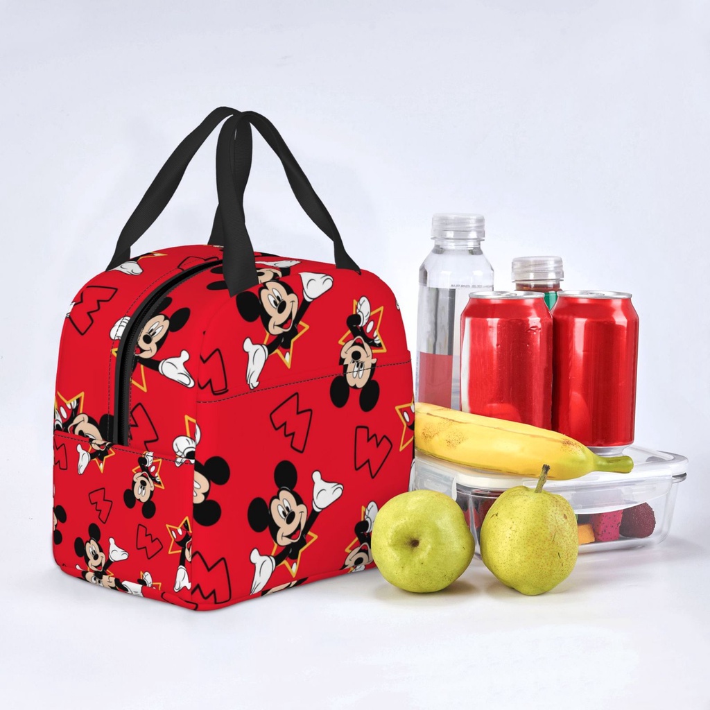 Mickeys Mouse Lunch Bag Insulated Lunch Box Women/Men's Reusable ...