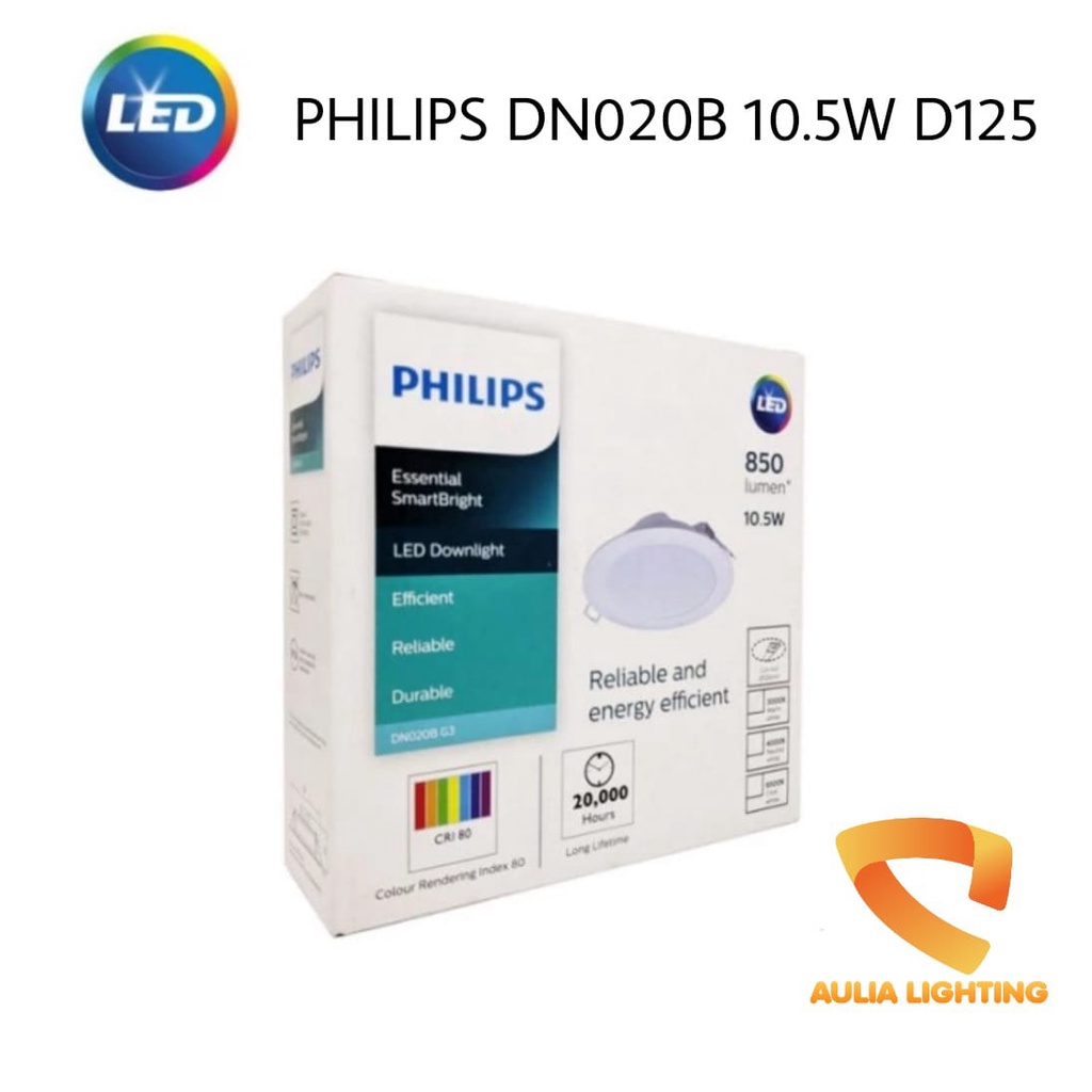 Philips LED DOWNLIGHT LAMP DN020B 10,5W G3 10.5Watt D125 5 INCH 10.5W ...