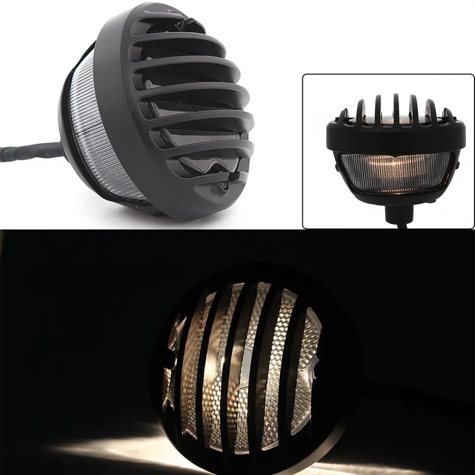 Motorcycle Halogen Bulb Taillight Brake Light White License Plate Light ...