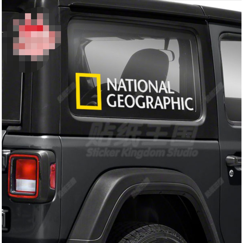 National Geographic logo sticker JEEP LAND ROVER SUV off-road vehicle ...