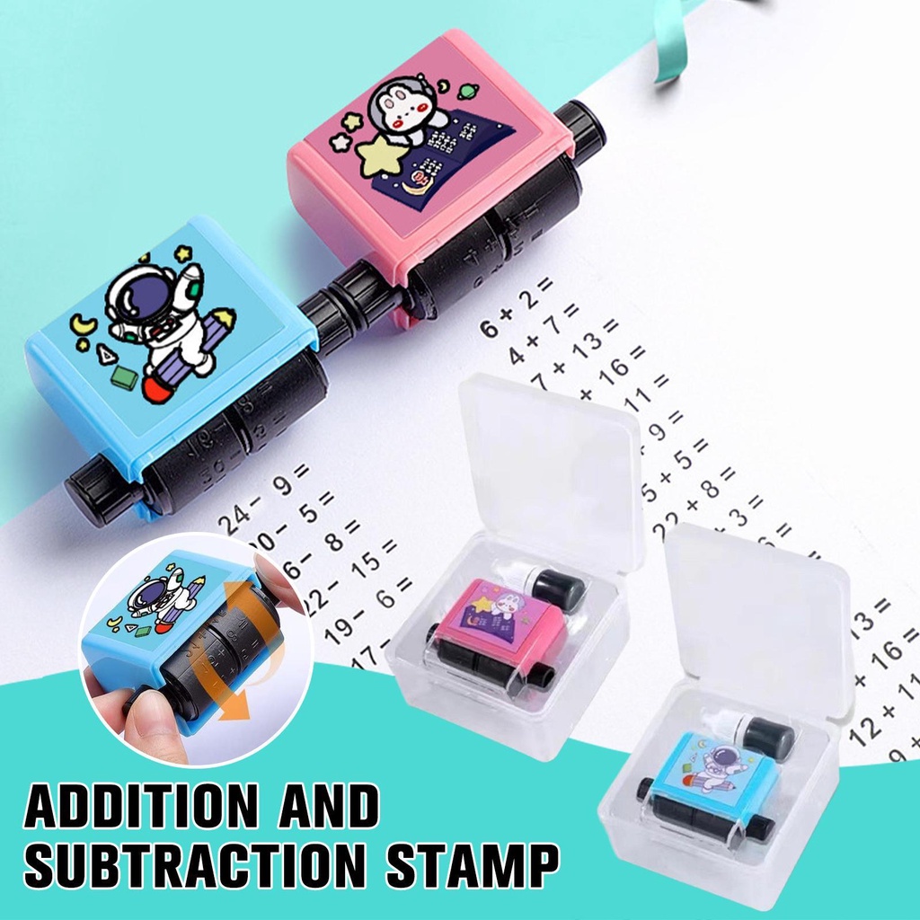 Number Rolling Stamp Addition And Subtraction seal Question Stamp ...