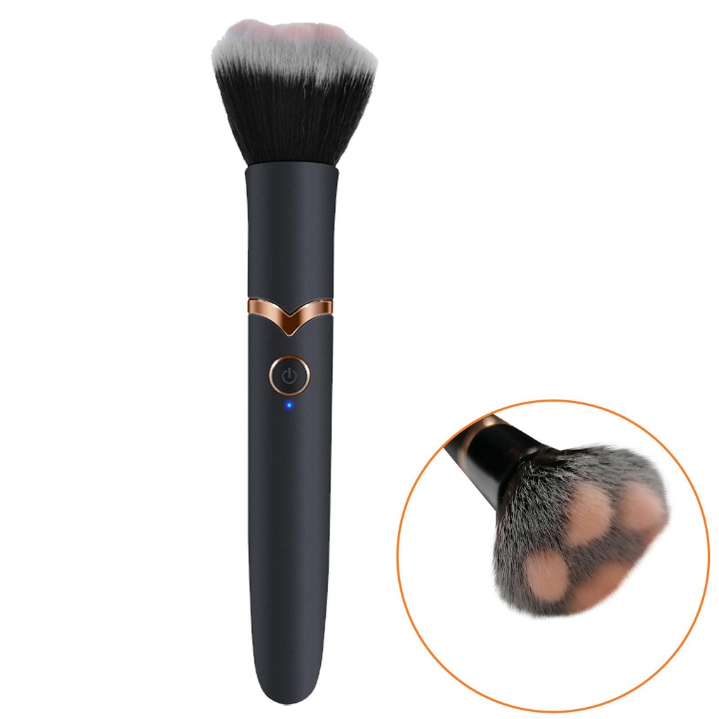 New Electric Makeup Brush Foundation Blending Brush 10 Speeds Massage ...
