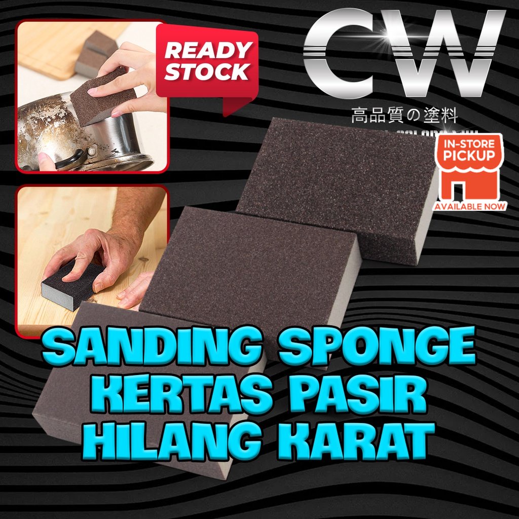 Sanding Block Sponge 【Grit 80-1000】 Polishing Sandpaper Abrasive Sander ...