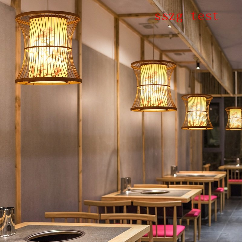 Modern Style Chinese Pastoral Style Bamboo Chandelier Handmade Bamboo ...