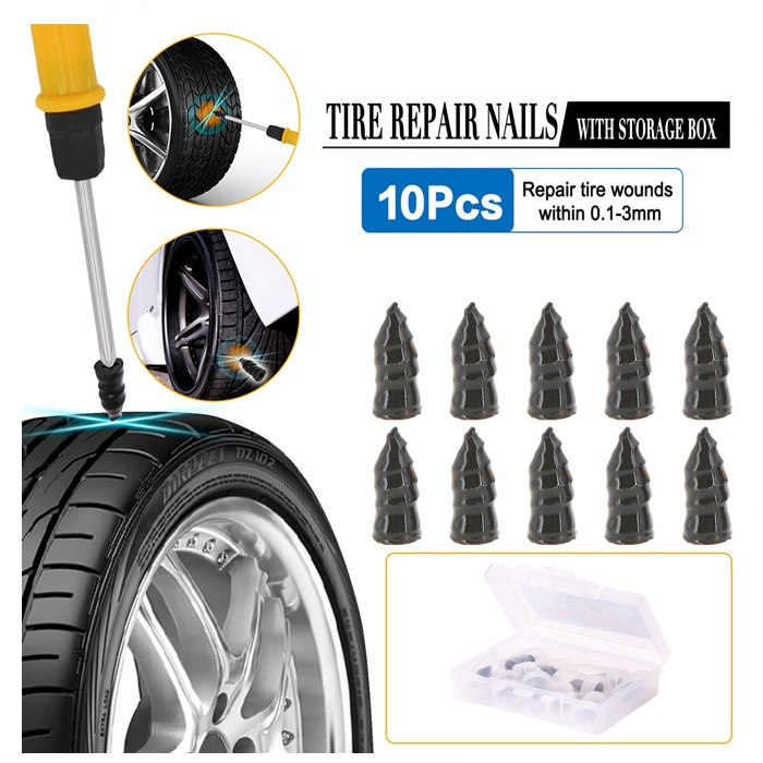 Gam Cacing Tampal Bocor Tayar Pancit Kereta Motor 10pcs Repair Tyre ...