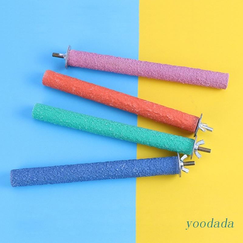 Yoo Bird Sand Perch Parrot Standing Sticks for Paw Grinding Natural ...