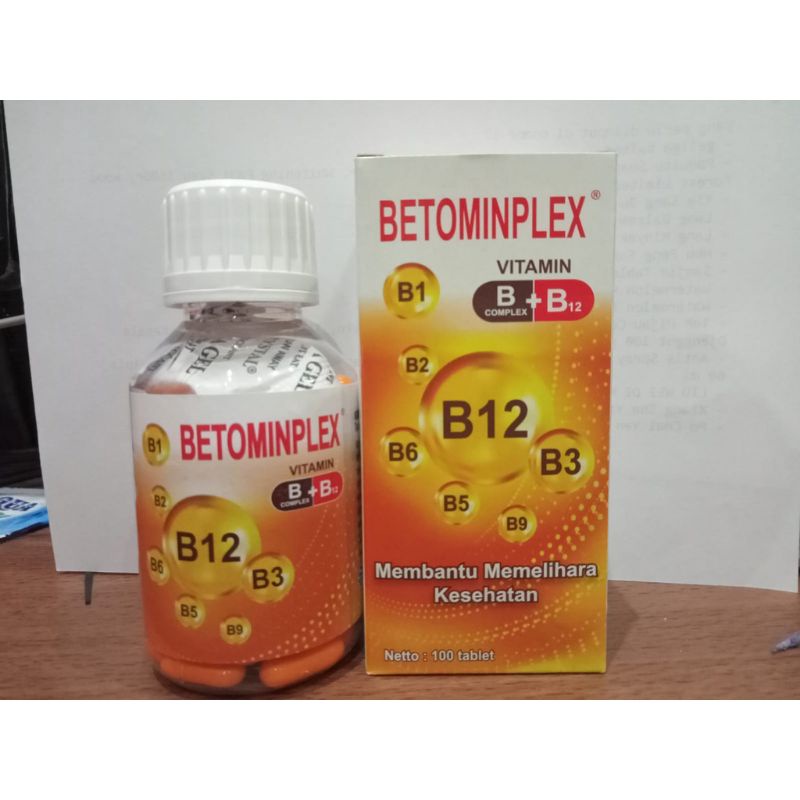 Betominplex VITAMIN B Complex+B12 100's (Bottle), BETOMINPLEX VITAMIN B ...