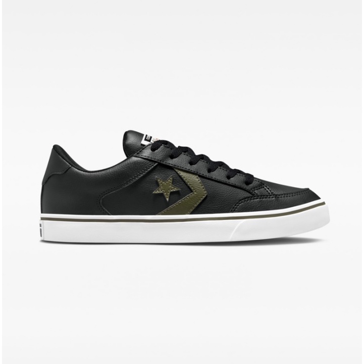 Converse Tobin Faux Leather Low Top (Black/Cargo Khaki/White) | Shopee ...