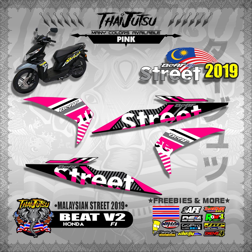 HONDA BEAT Fi V2 DECALS ( MALAYSIAN STREET 2019 )【ThaijutsuStickers ...
