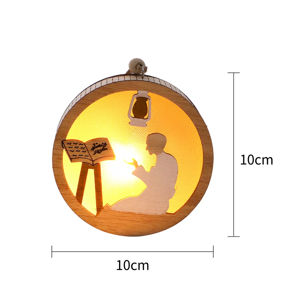 Raya Wooden Night Light Portable Crafts Lights Hari Raya Aidilfitri ...