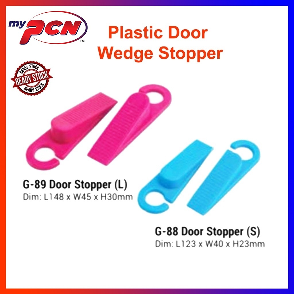 Plastic Door Wedge Stopper Shaped Floor Buffer Doorstop Keep Door Open Door Slam Getah Stoper ...