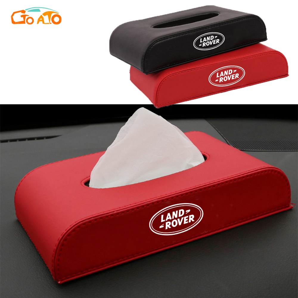 GTIOATO Car Leather Tissue Storage Box Case Auto Paper Towel Tissue Box ...