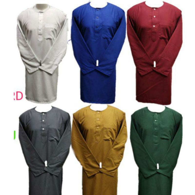 Kurta Labuh Sufi Haji Karkon Kain Cotton Dan sejuk | Shopee Malaysia