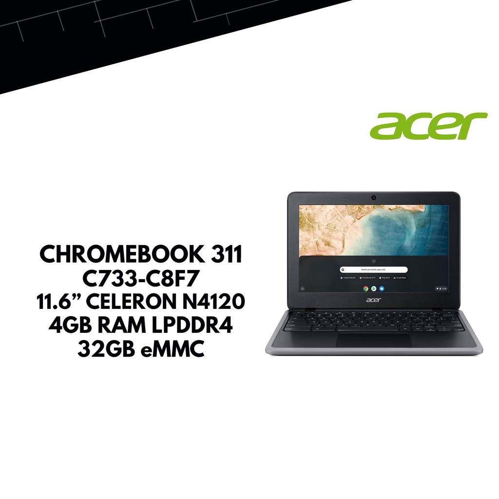 ACER Chromebook 311 C733-C8F7 (Intel Celeron N4120, 4GB, 32GB eMMC ...