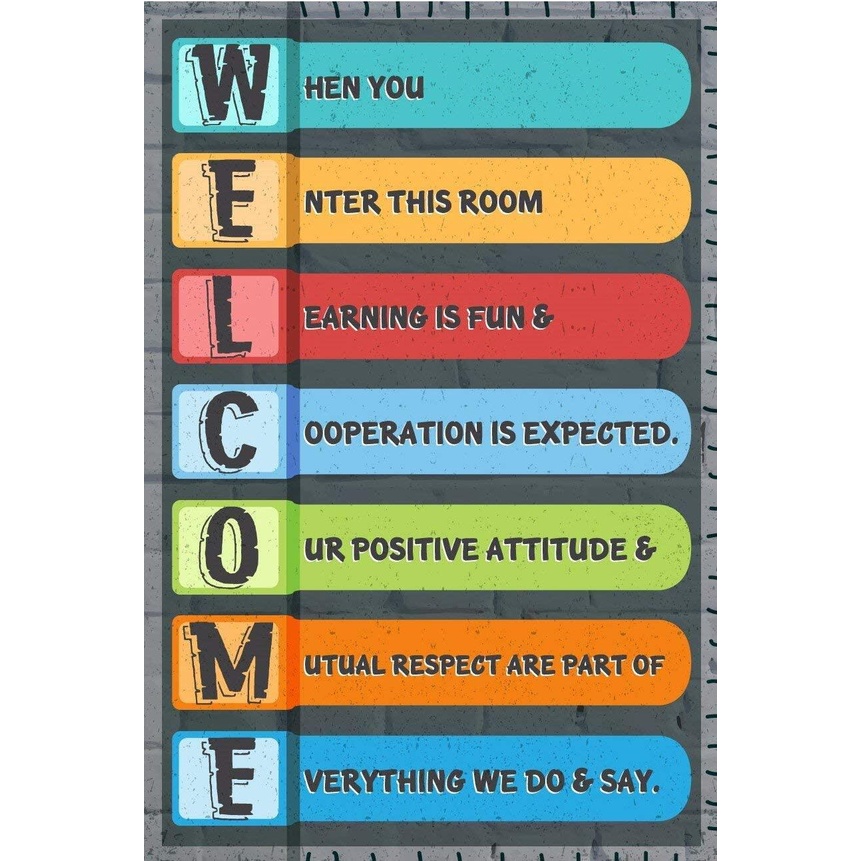 Welcome Classroom Poster classroom must haves classroom rules poster ...