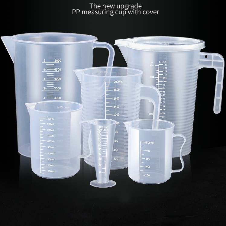 250 500 1000 2000 3000 3500 5000ml Measuring Cup with Scale Food Grade Plastic Measuring ...