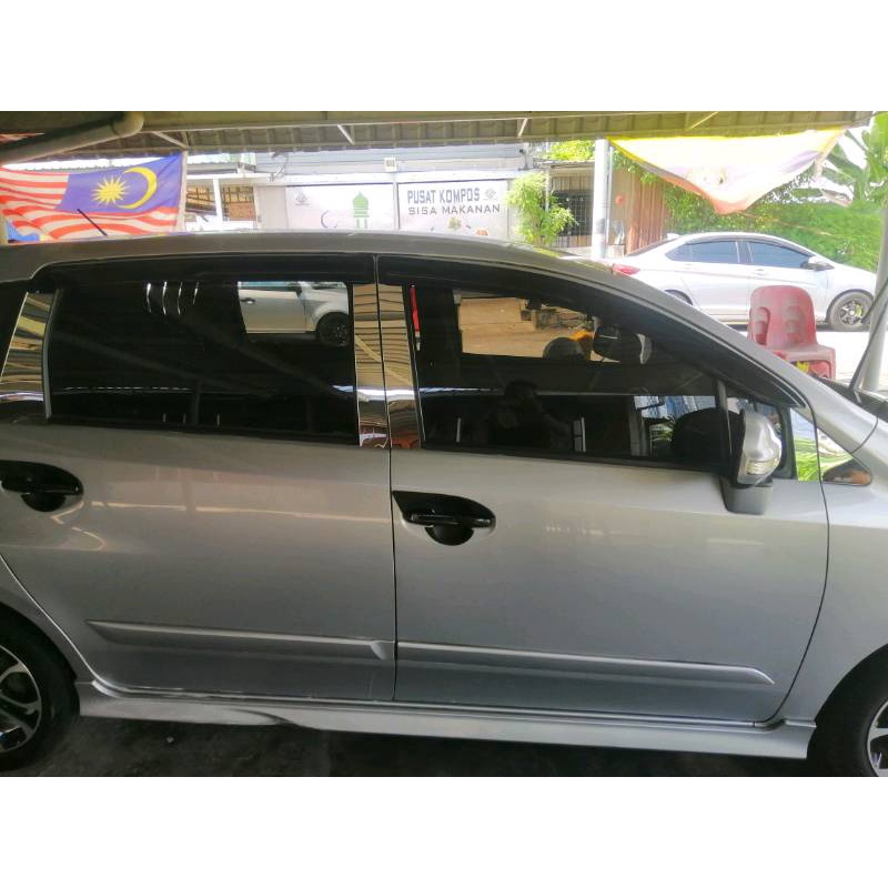 Perodua Alza Door Side Mirror Pillar Cover Chrome Glossy Black Gold ...