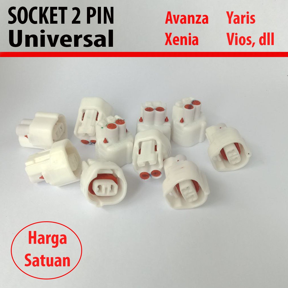 Universal 2-Pin Socket Avanza Xenia Yaris Vios Original Socket Idle Up ...