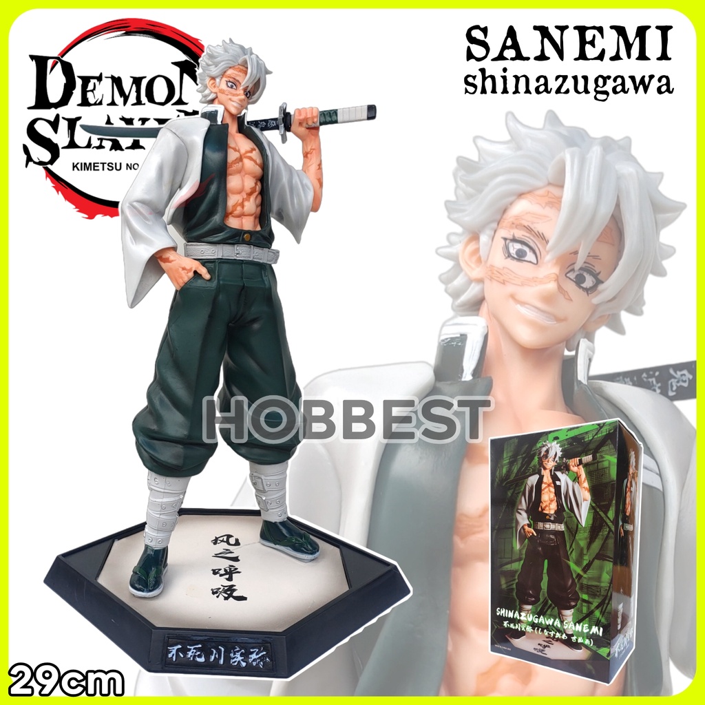 Action Figure KIMETSU NO YAIBA: SANEMI SHINAZUGAWA 29cm Miniature ...