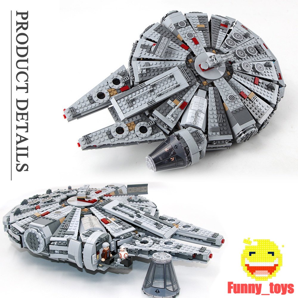 Ready to ship Star Wars Building Block SET Millennium Falcon X-Wing ...