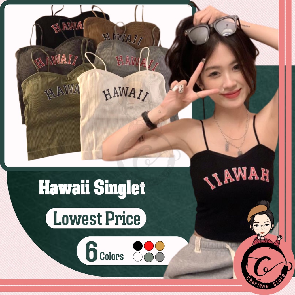 Ready Stock Stretchable Singlet Top Bralet Comes With Padding Camisole/fashion tanks/Stretchable ...