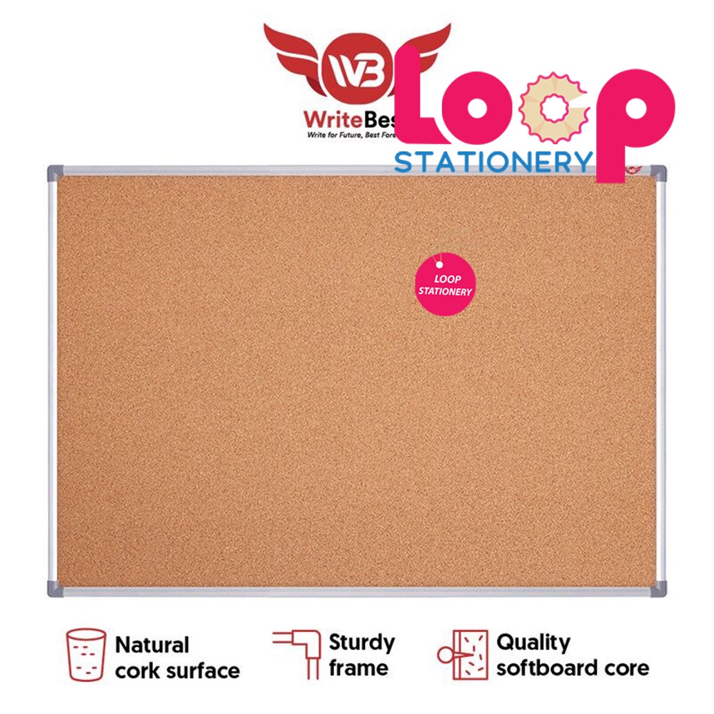 Writebest Cork Notice Board Aluminium Frame | Shopee Malaysia