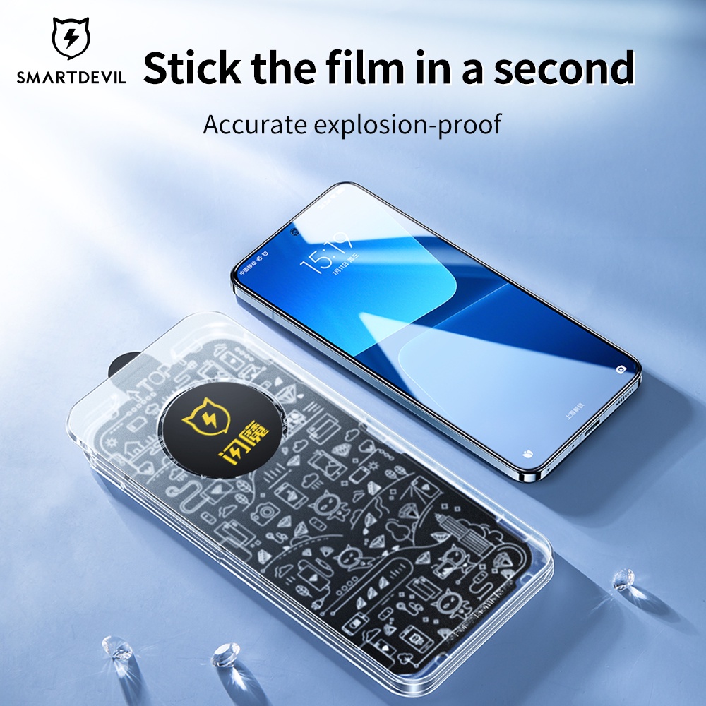 SmartDevil Second Tiebao Tempered Glass/Screen Protector For Mi 13/Mi 13T Full Screen Coverage ...