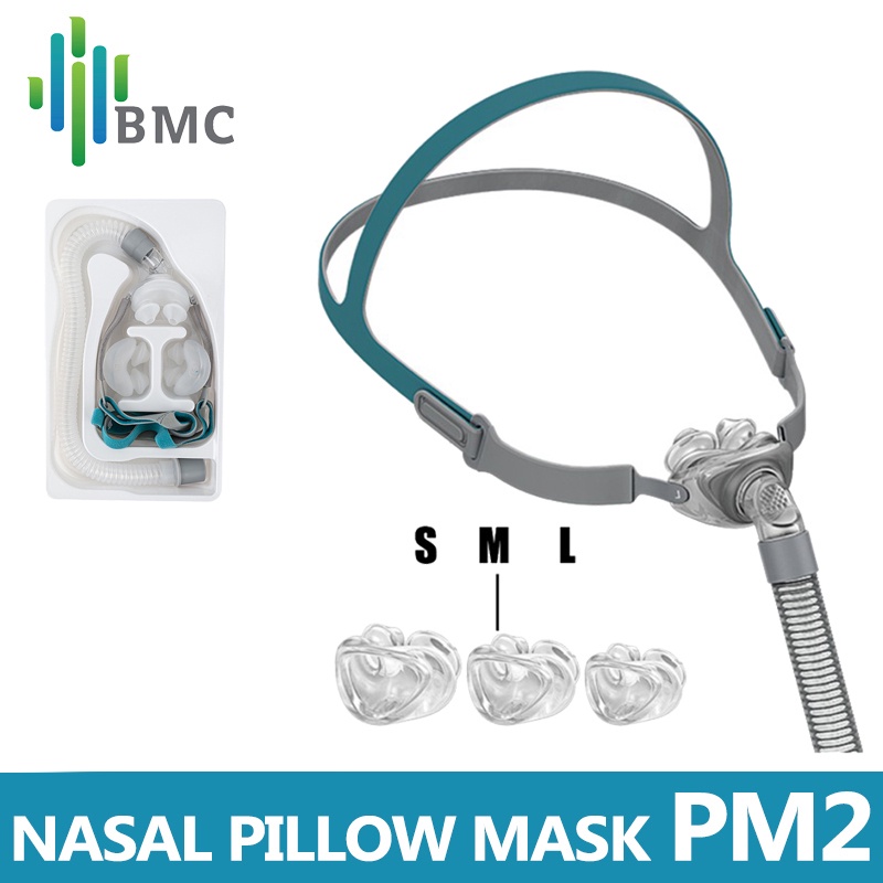 BMC P2 Nasal Pillow Mask for CPAP Auto CPAP BPAP Machine Include SML ...