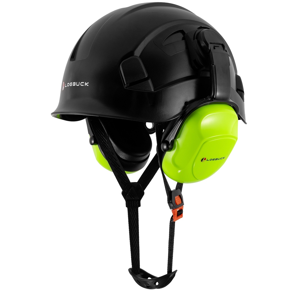 LOEBUCK American style construction work safety helmet with goggles and ...
