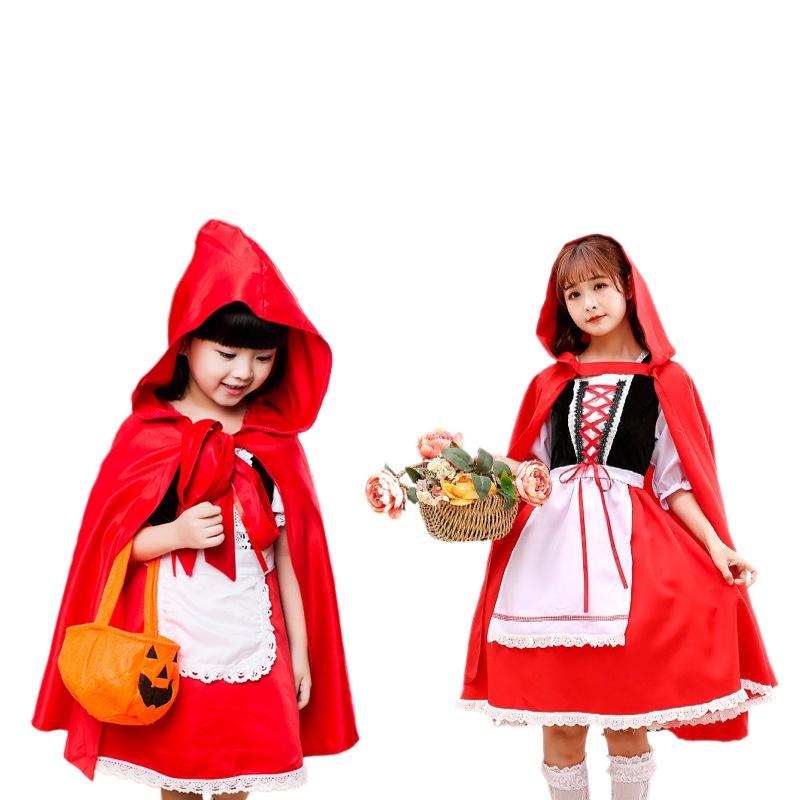 Halloween Adult Children Little Red Riding Hood Masquerade Party Stage ...