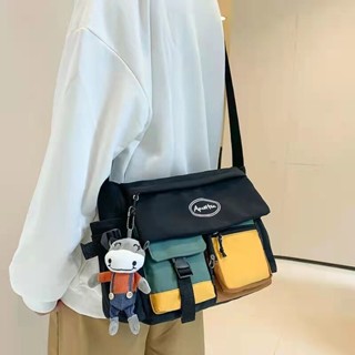 Trendy Messenger Bag Men's Fashion Ins Shoulder Bag Large Capacity ...