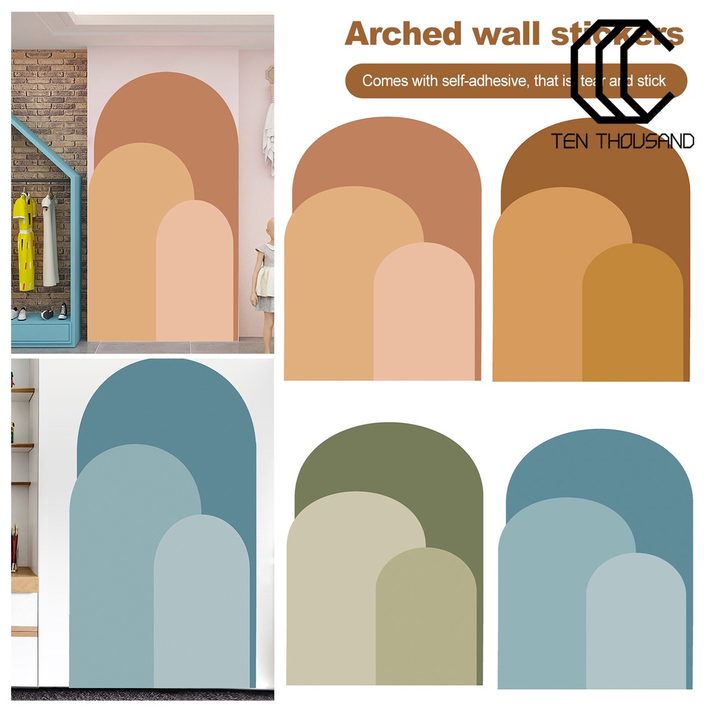 WS Wall Sticker Boho Style Abstract Arch Peel And Stick Removable DIY ...
