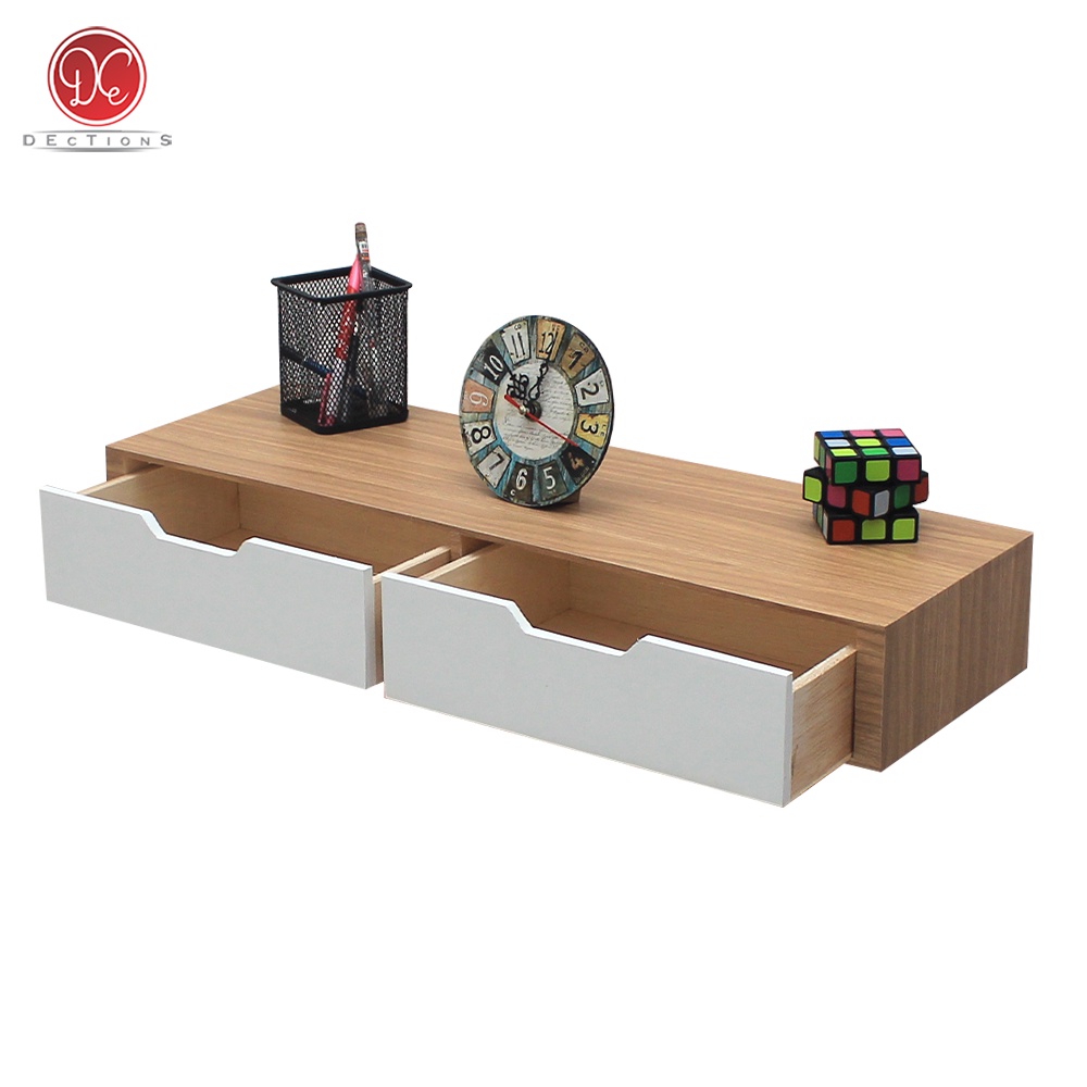 Dections Hanging Floating Wall Mounted Drawer Shelf 60x20cm 2 Aesthetic ...