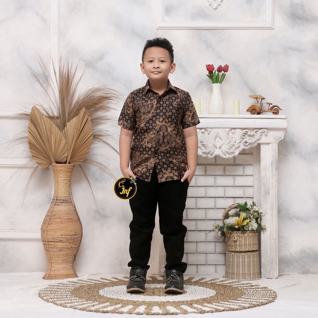 KEMEJA Children's Batik Shirts Short Sleeve Children's Batik Shirts for ...