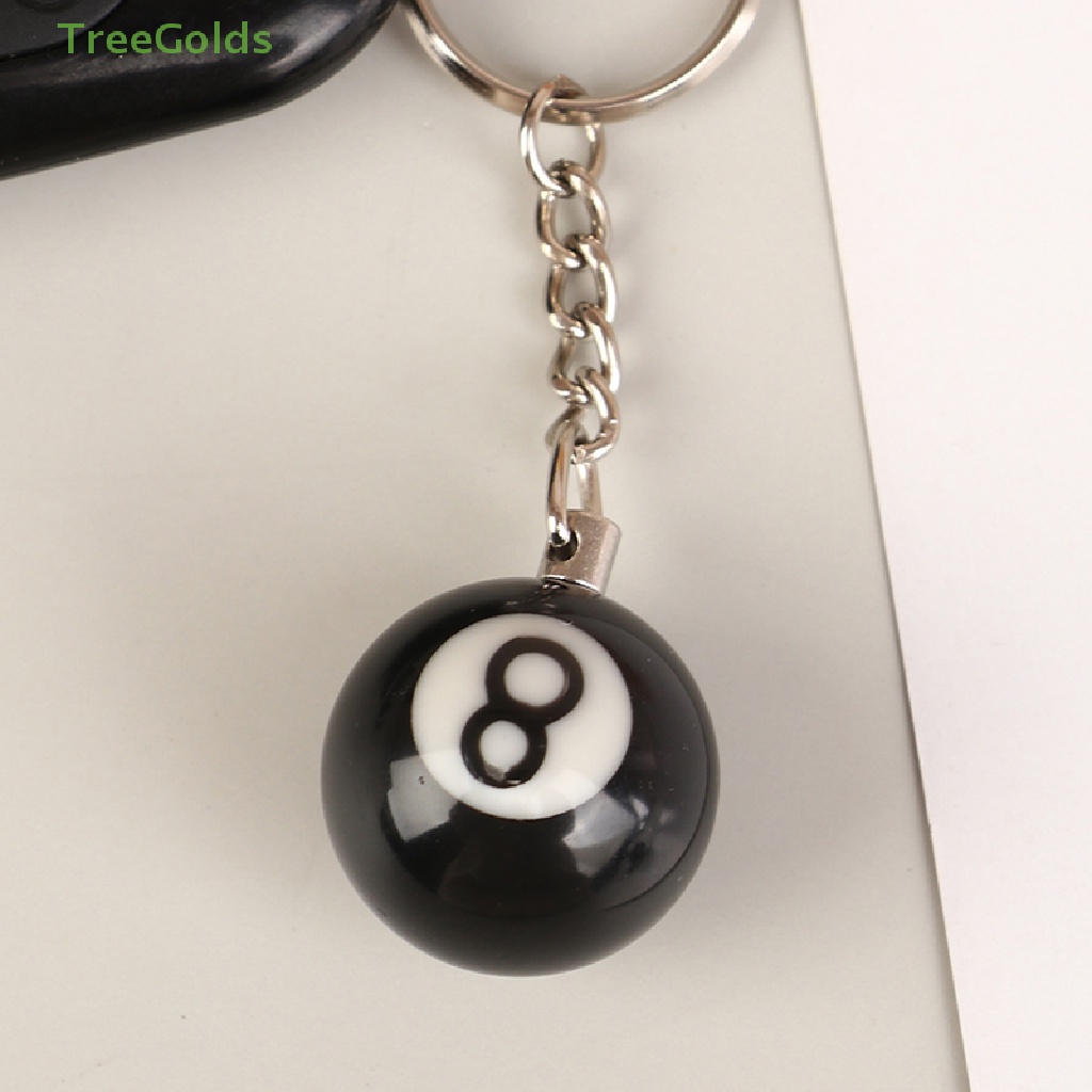 [TreeGolds] Creative Billiard Pool Keychain Table Ball Key Ring Lucky ...