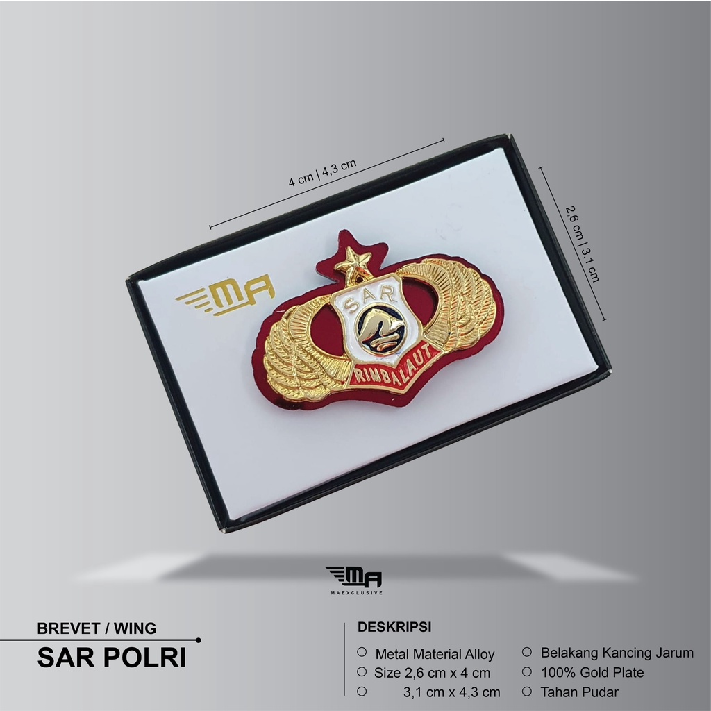 Wing SAR Police PDH BRIVET BREVET PIN SAR Police | Shopee Malaysia