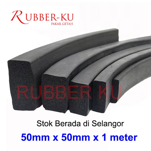 EPDM Sponge Rubber I Size:50mm(Thk)x50mm(W)x1mtr(L) I 5mtr(L) I Rubber ...