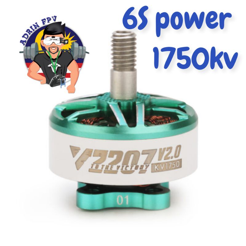T-Motor Velox V2207 V2 2207 1750KV 1950KV 5-6S Brushless Motor for FPV ...