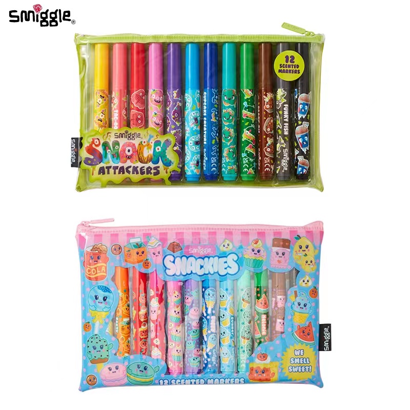 Smiggle Snack Attackers Pen Pack X12 | Shopee Malaysia