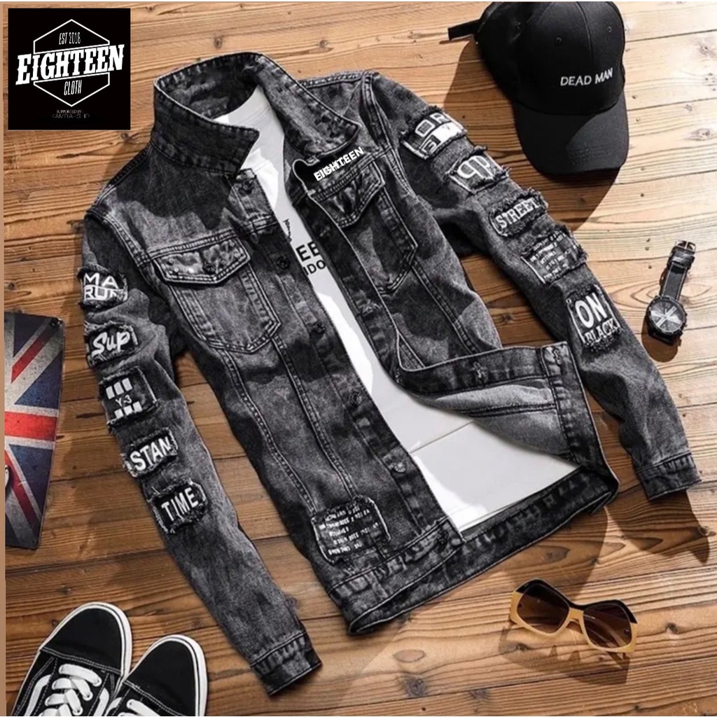 Embroidered Denim Jacket with Modern and Stylish Design|Spring Jean ...