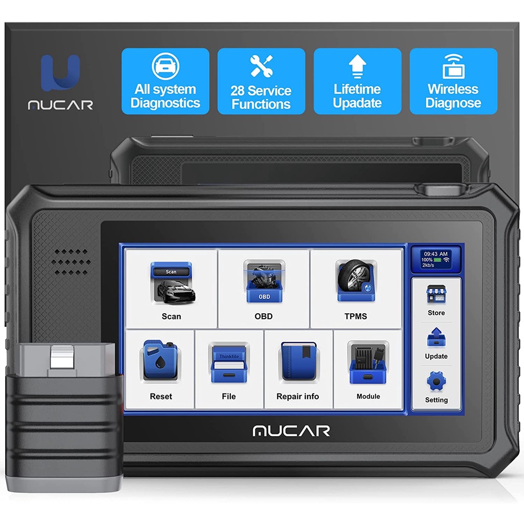 MUCAR OBD2 Scanner,2023 Newest VO6 OE-Level All Systems with 28 Reset ...