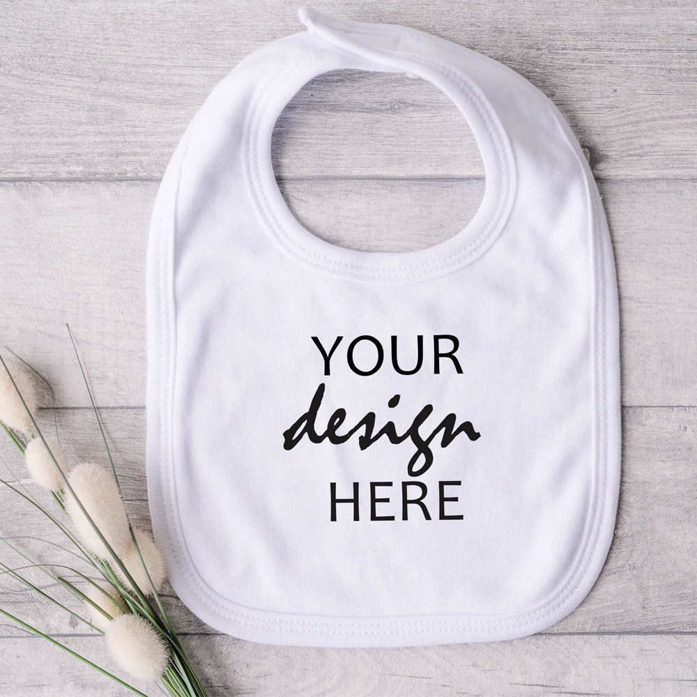 Custom Baby Bibs Pure Cotton Baby Bib (Send Me The Design After Placing ...