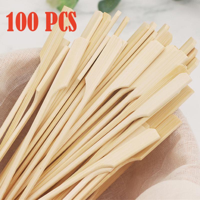 100 Pcs bamboo skewer/teppo skewer/kebab sticks/bbq stick | Shopee Malaysia