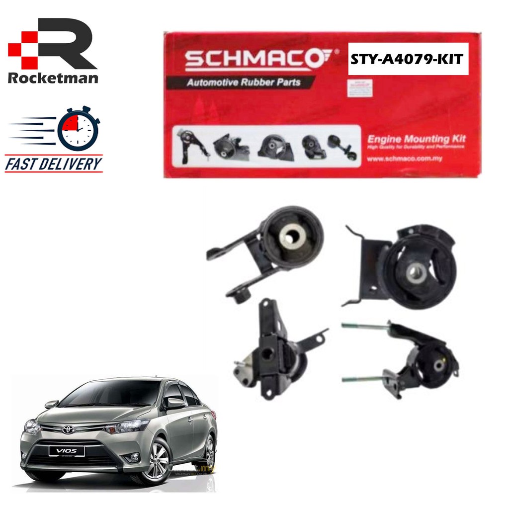 SCHMACO ENGINE MOUNTING SET TOYOTA VIOS NCP150 2013-2016 (STY-A4079-KIT ...