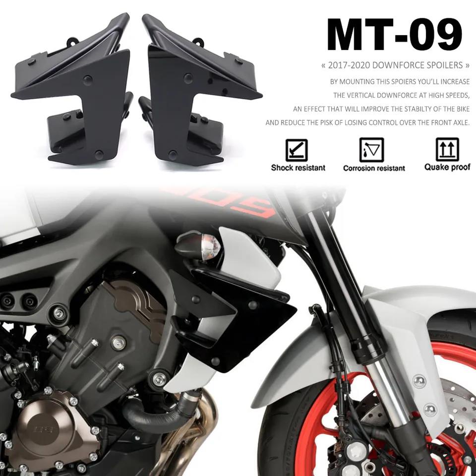 MT-09 2017-2020 Motorcycle Parts Side Downforce Naked Spoilers Fixed ...