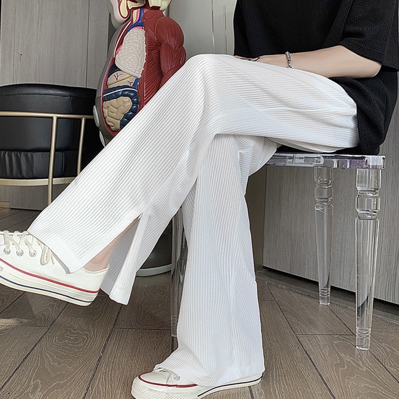 White Draped Pants Men's High-Grade Fried Street Pants High Street Ins ...