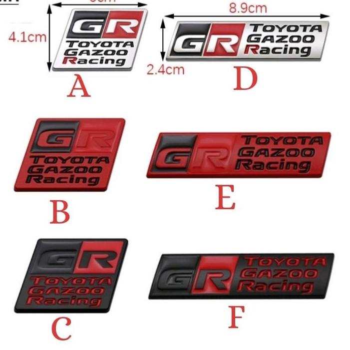 Gr Racing METAL Car Emblem Sticker | Shopee Malaysia