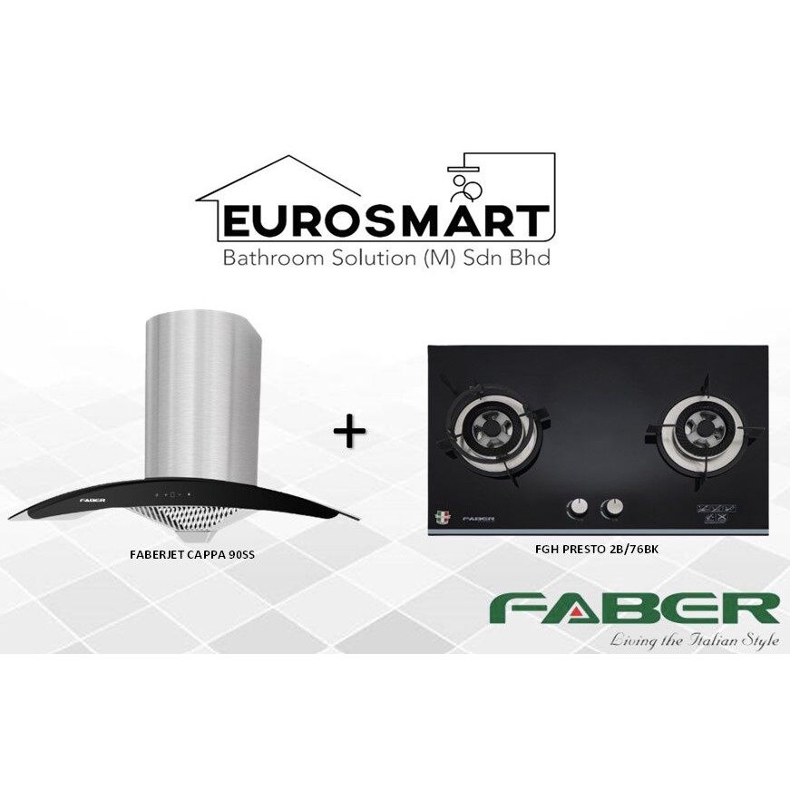Faber Hood CAPPA 90SS+ Build In Gas Hob PRESTO 2B | Shopee Malaysia
