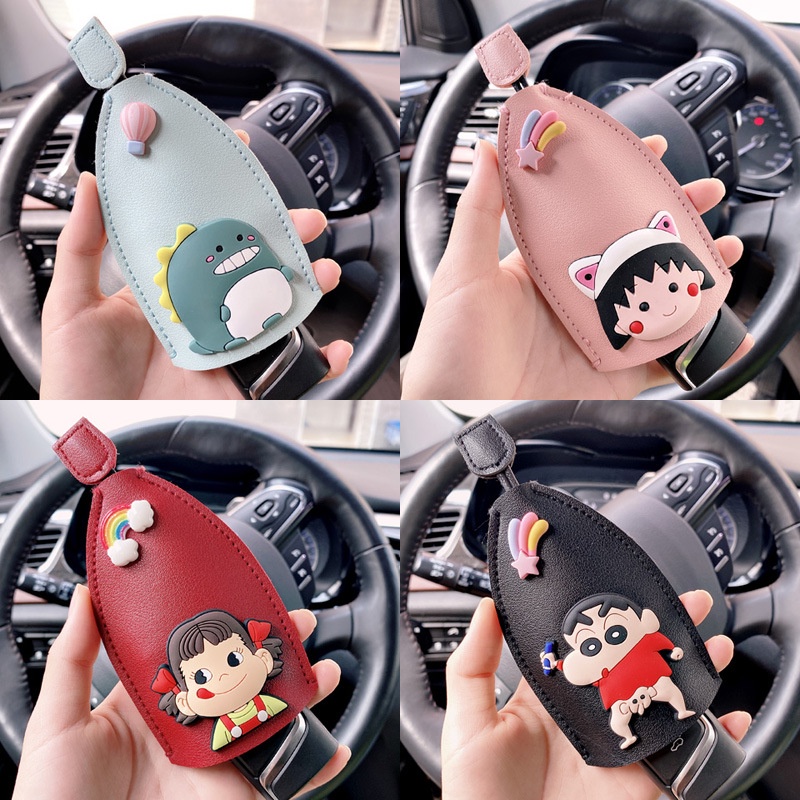 【⚡HOT NEW】Universal car key bag creative cartoon car pull cute handmade ...